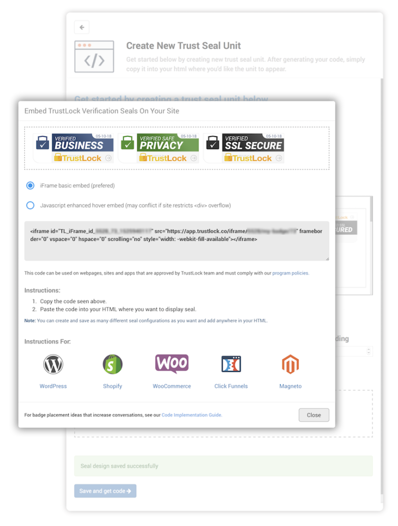 Install TrustLock Trust Badge Seals On WooCommerce - TrustLock
